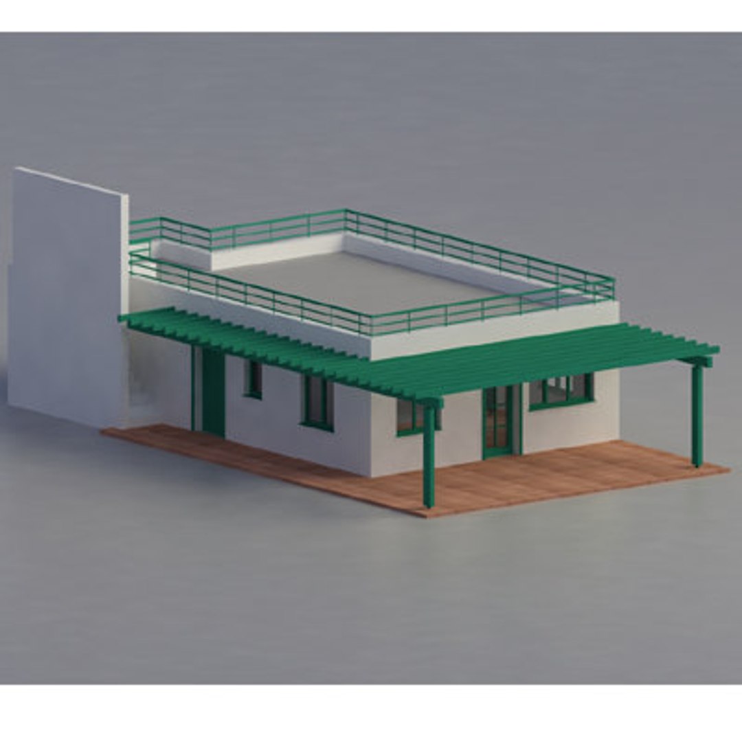 3d Revit Cottage House Plan Model