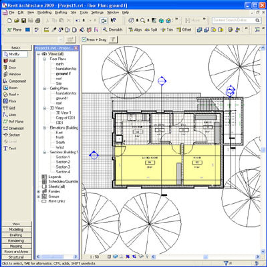 3d Revit Cottage House Plan Model