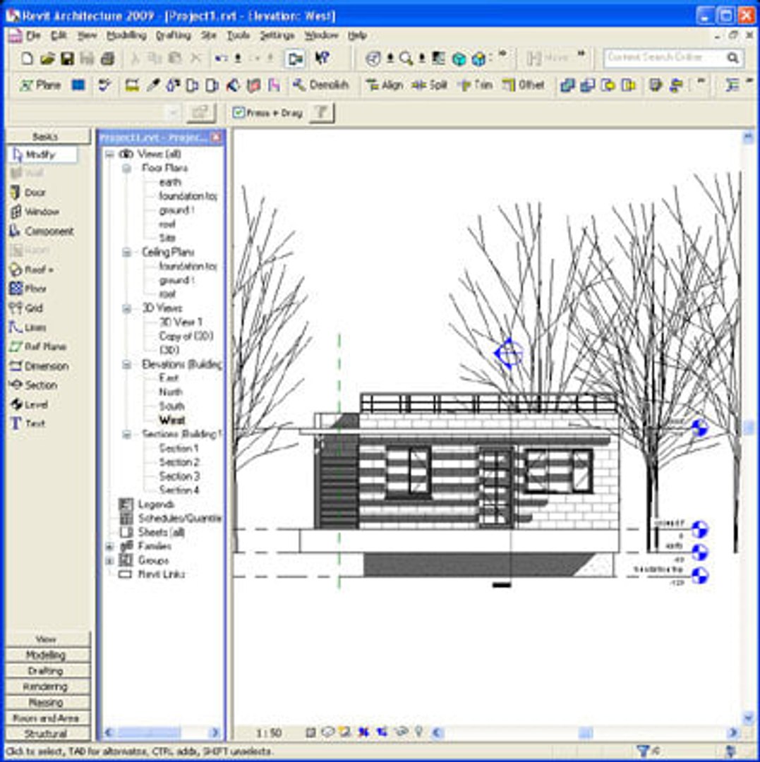 3d Revit Cottage House Plan Model