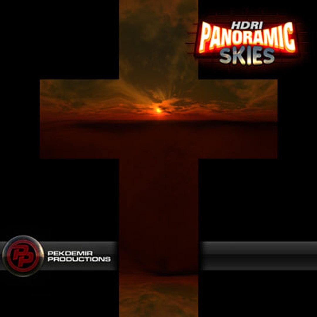 HDRI Panorama - Orange Cloudwarps - TurboSquid 452269