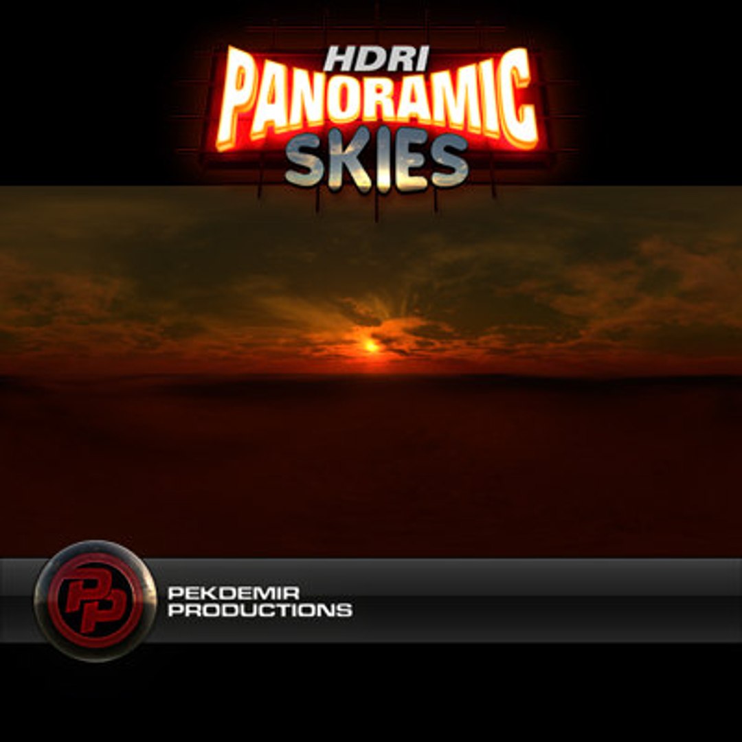 HDRI Panorama - Orange Cloudwarps - TurboSquid 452269