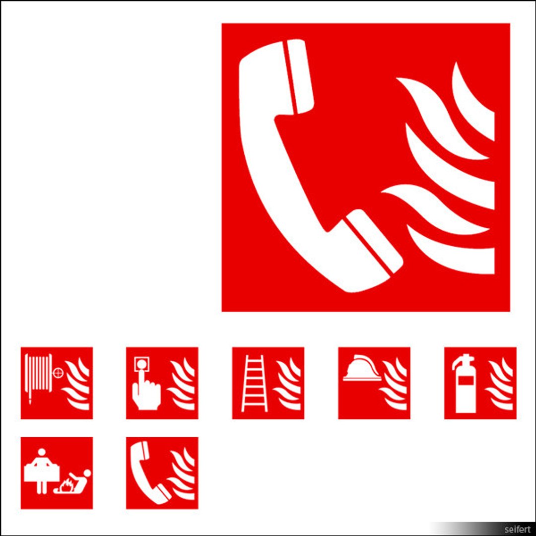 2D Symbol Fire Signs 00933se - TurboSquid 462394