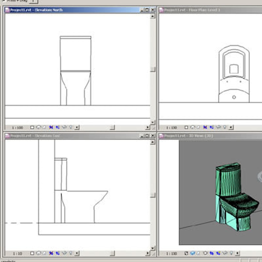 3d Model Revit Plumbing Fixtures Closet