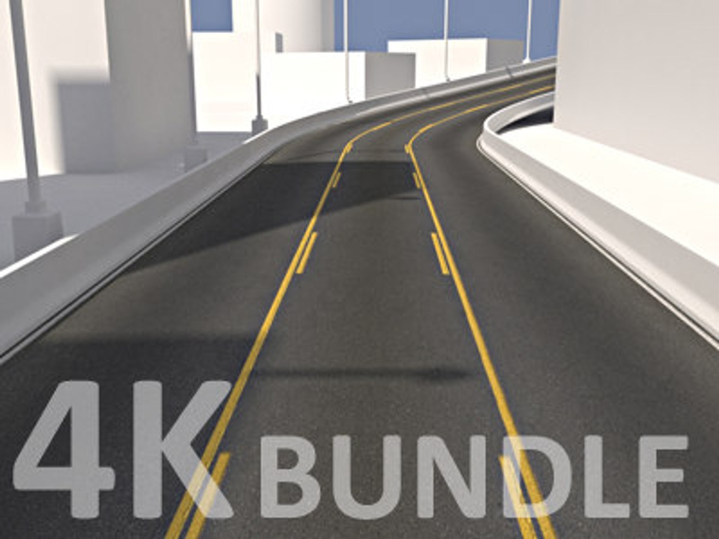4K Road Texture Bundle - TurboSquid 431093