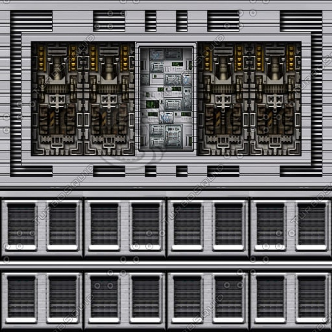 Tech Panels Shiny : Hallway 2 - TurboSquid 478289