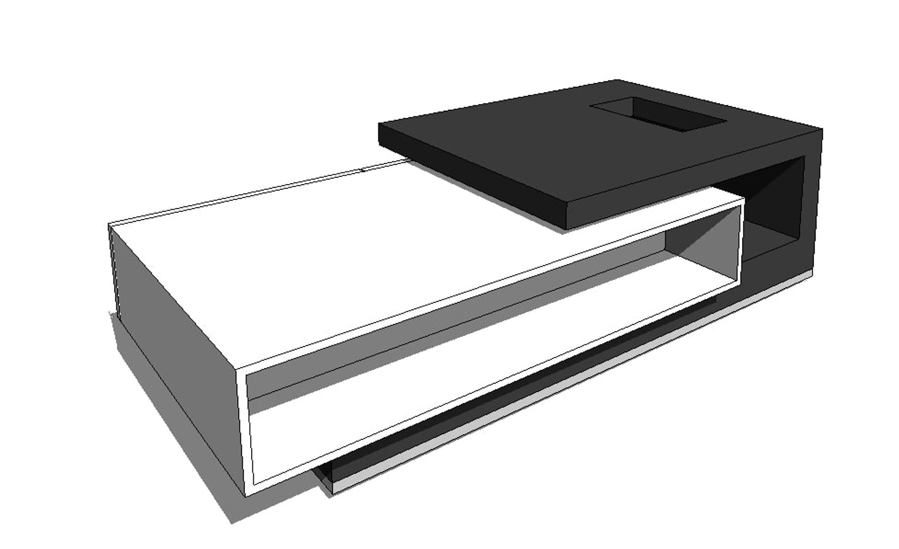 Contemporary Coffee Table - Slider - TurboSquid 457206