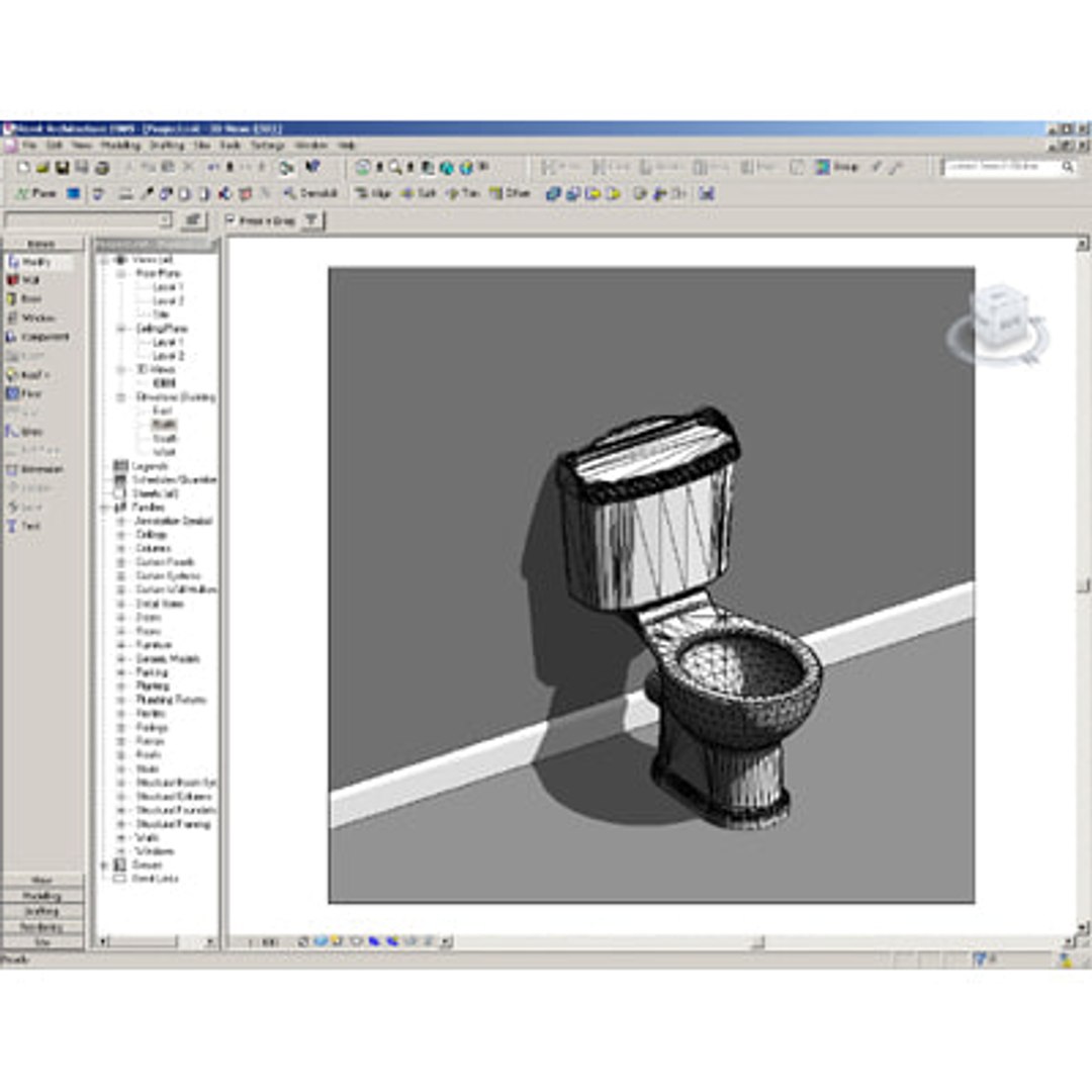 Revit Plumbing Fixtures Closet 3d Model