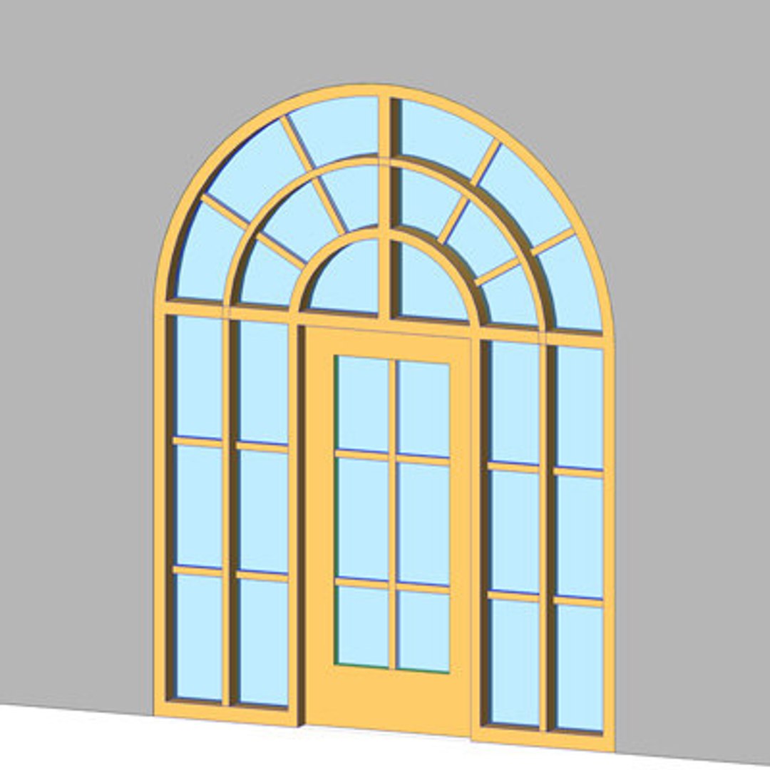 Decorative Arch Door - TurboSquid 454403