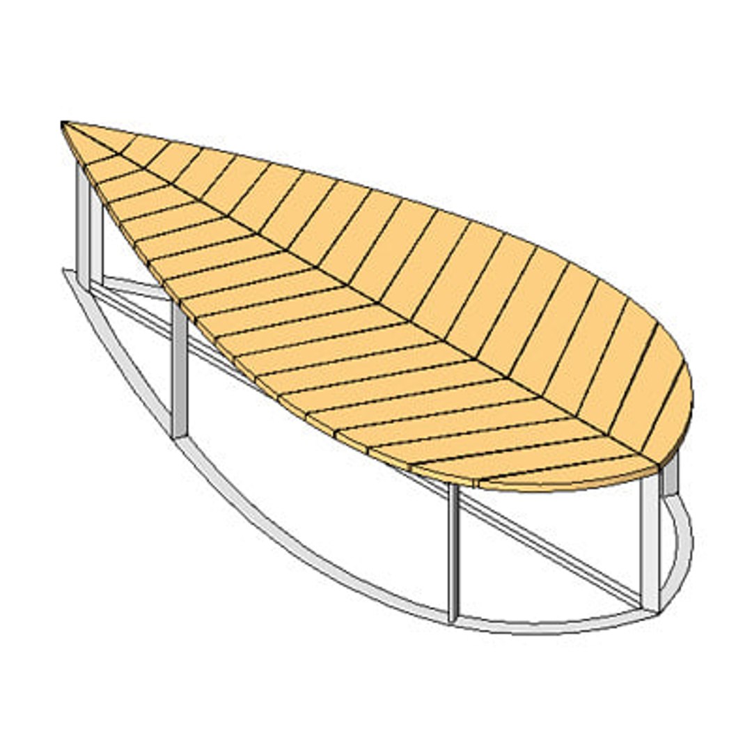 Deesawat - Leaf Bench - TurboSquid 484925