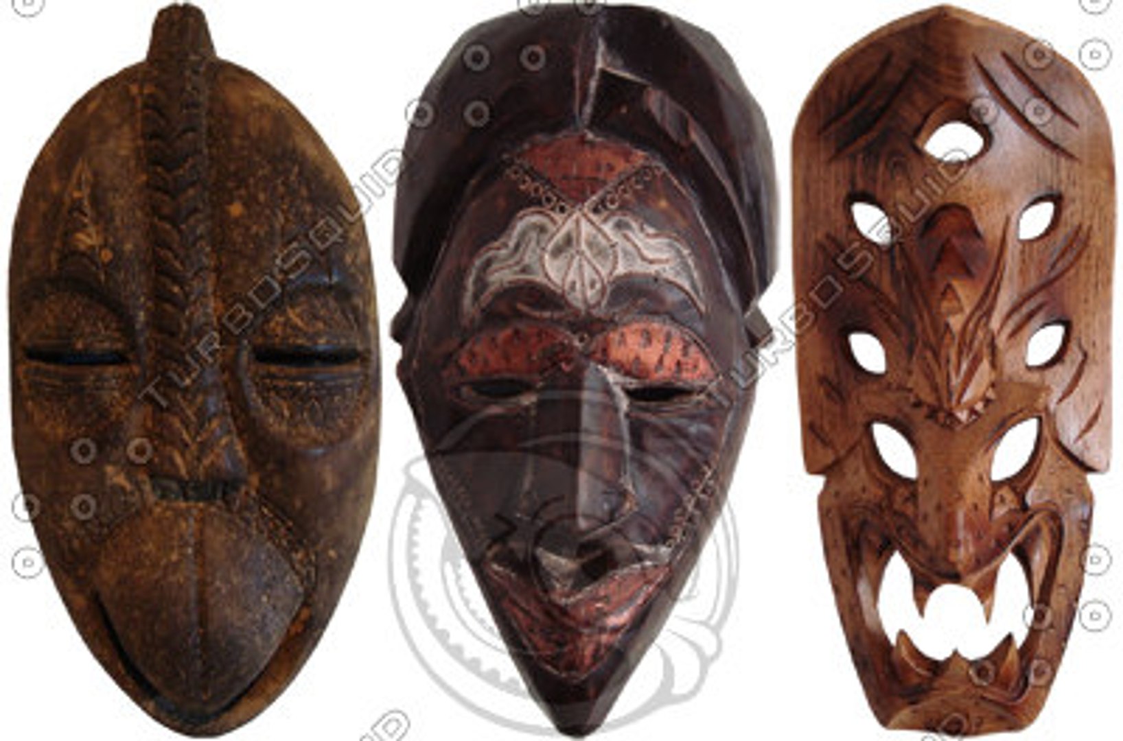Tribal Mask Collection 01.psd - TurboSquid 483100