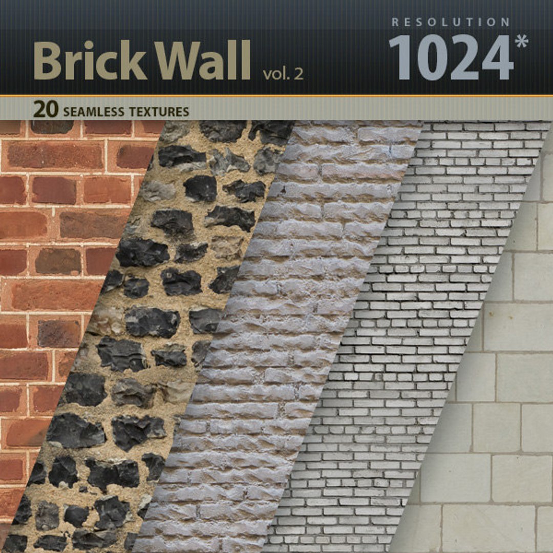 Brick Wall Textures vol.2 - TurboSquid 497225