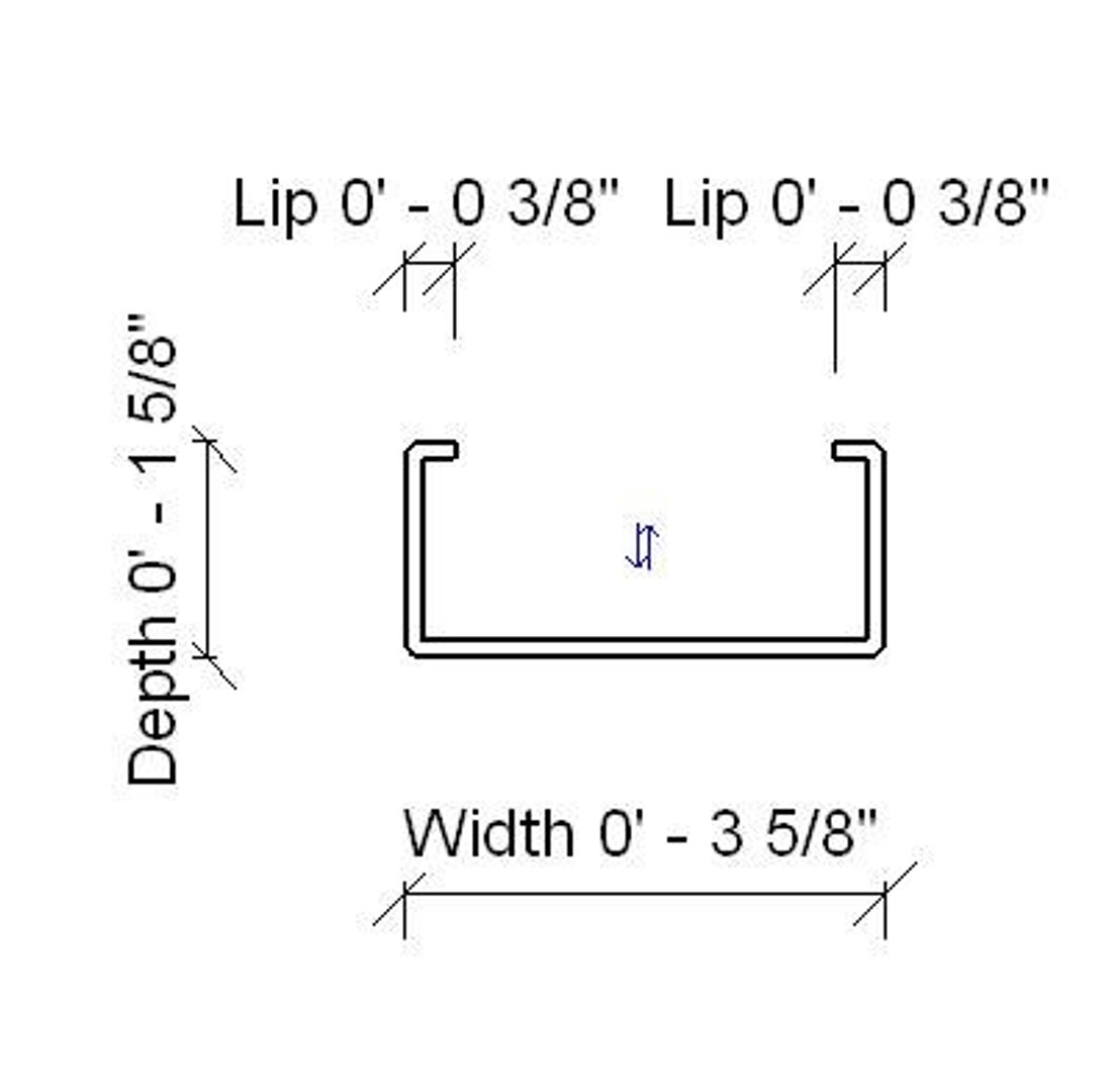 Gx_GWB C Studs Section - TurboSquid 496458