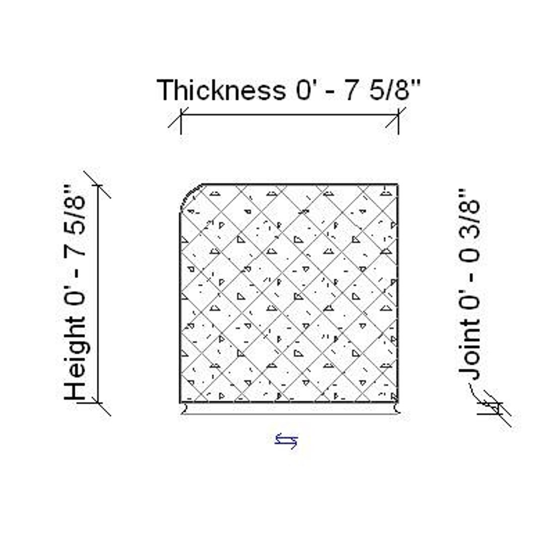 Gx_MAS CMU Section Solid Bullnose 1 - TurboSquid 496350