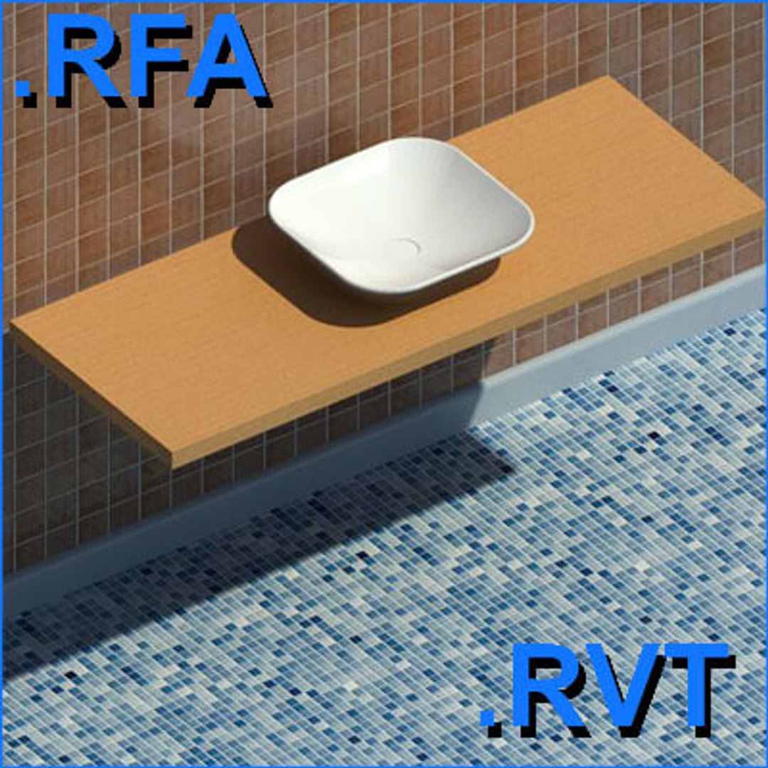 3d Revit Plumbing Fixtures Sink Model