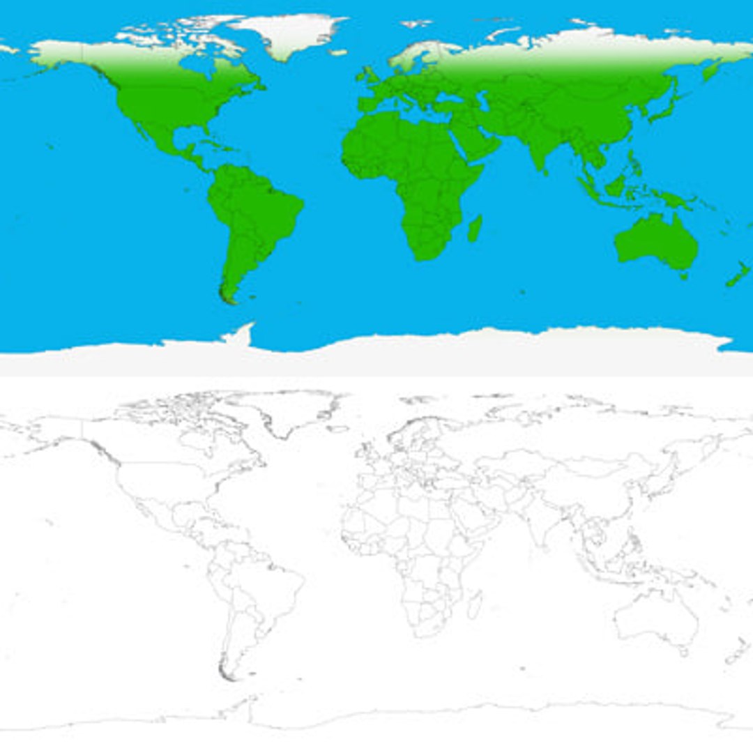 World Map - TurboSquid 541426