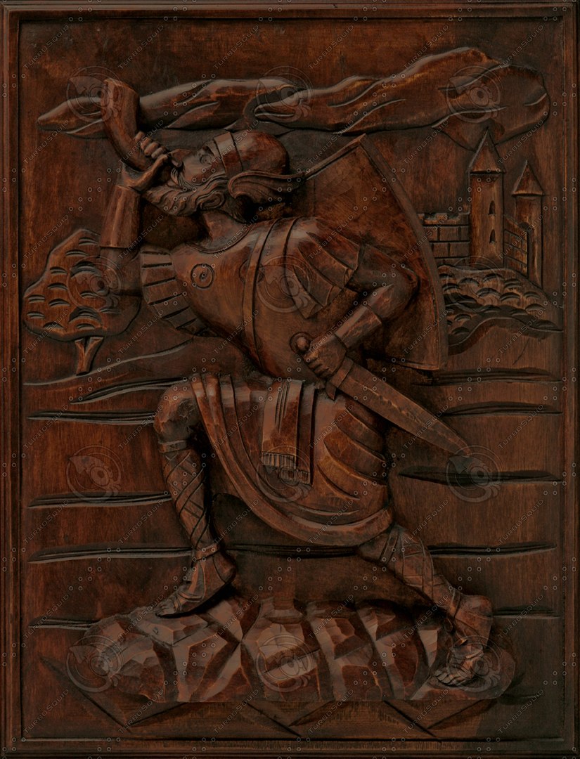 Carved Hunter Panel - TurboSquid 555833