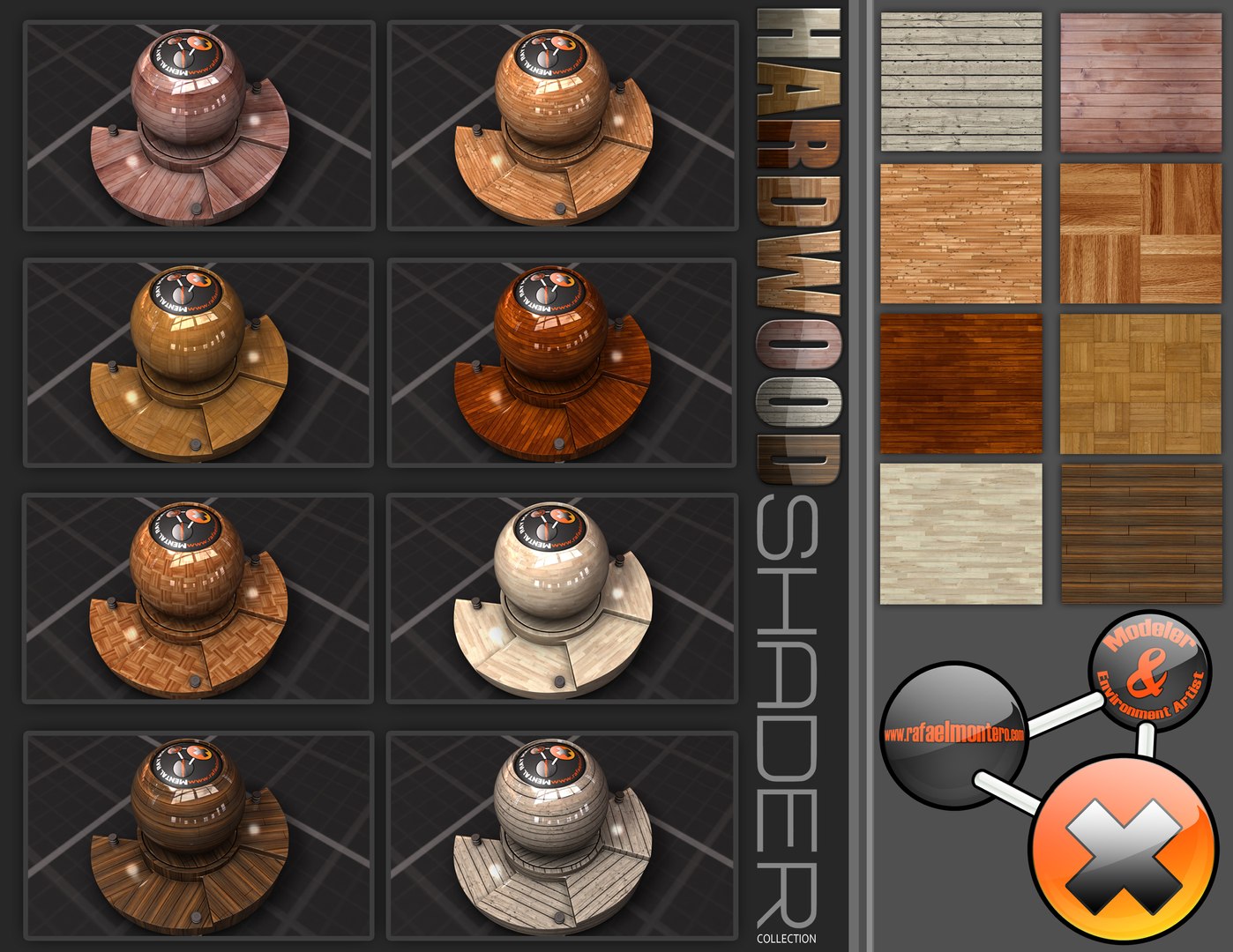 Hardwood Shader Collection - TurboSquid 573316