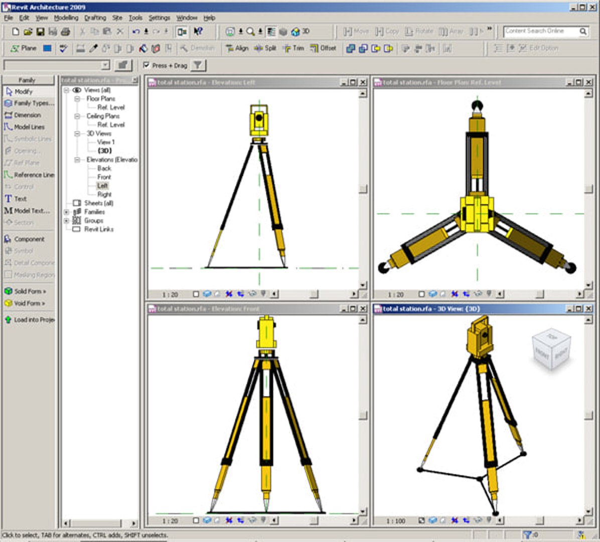 Revit Total Station - TurboSquid 610209