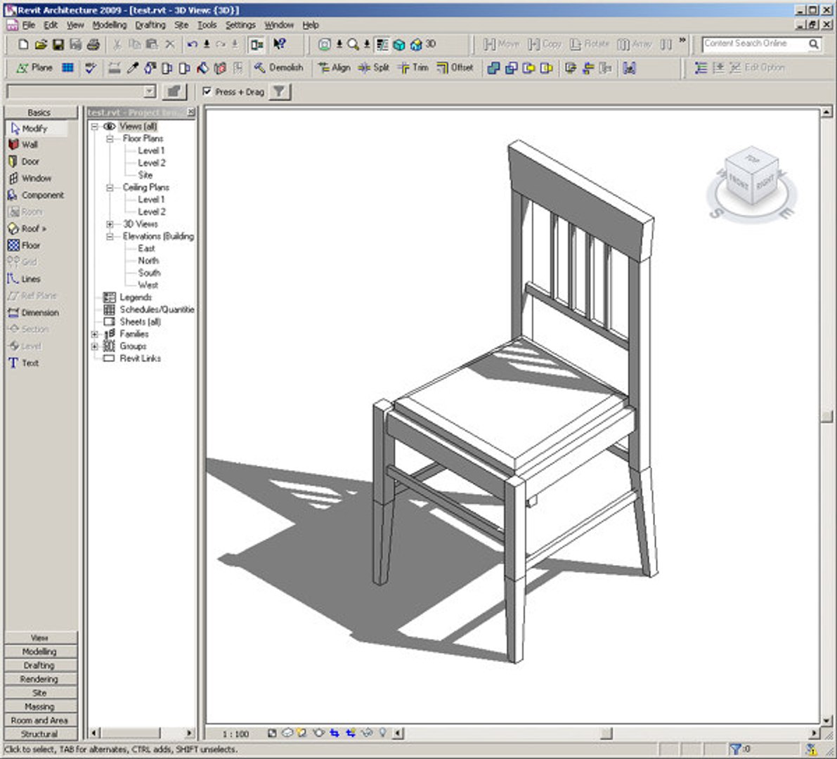 Revit Chair 02 - TurboSquid 609949