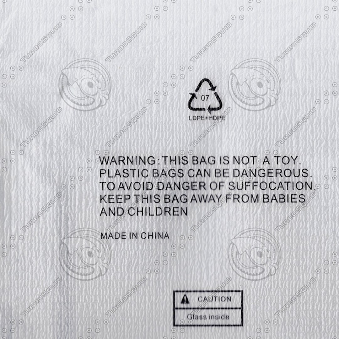 Bag Warning Texture - TurboSquid 576743