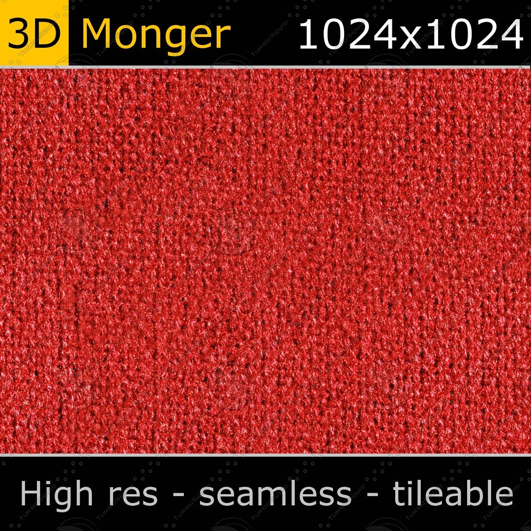 Red Fabric Texture - TurboSquid 583427