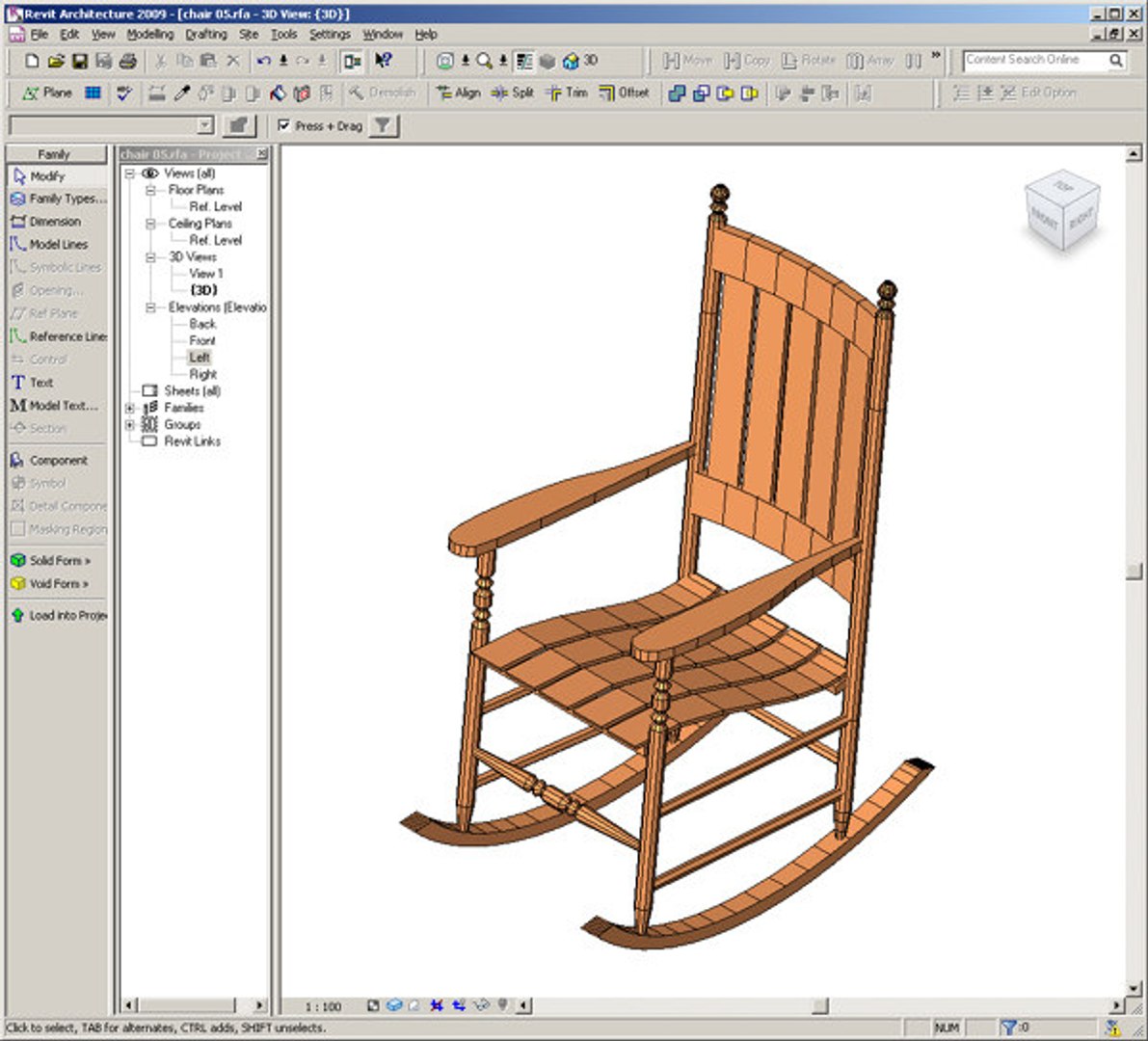 Revit Chair 05 - TurboSquid 609955