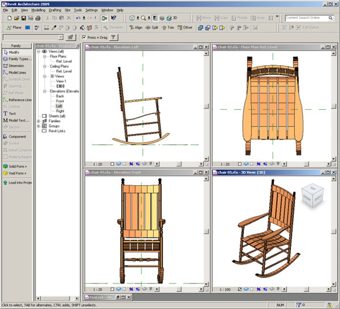 Revit Chair 05 - TurboSquid 609955