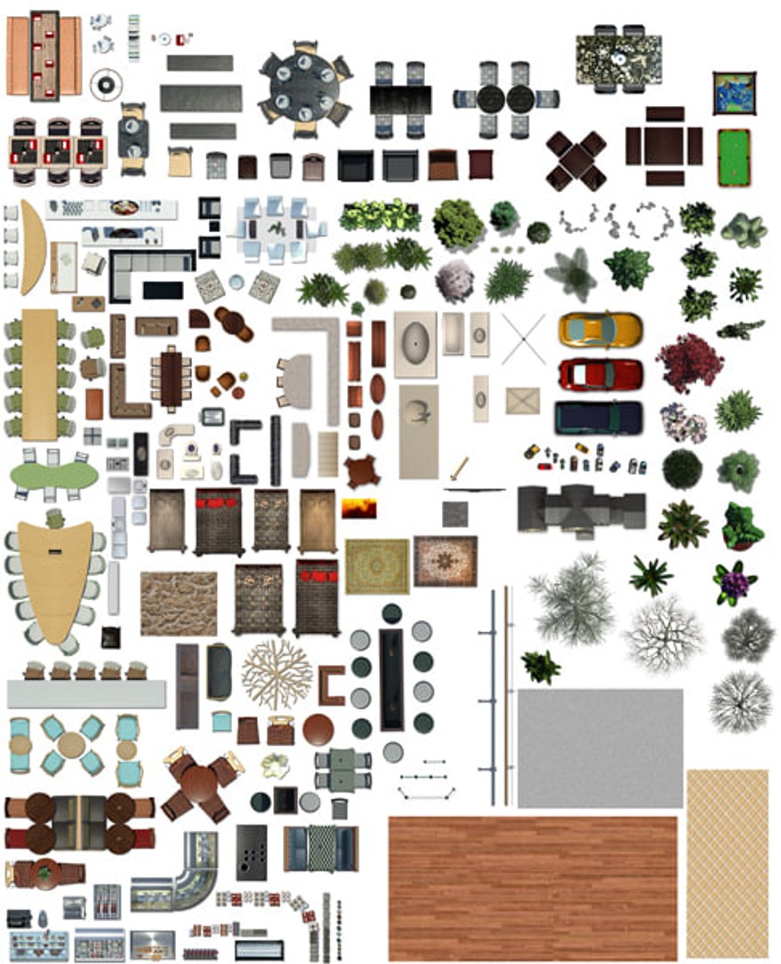 Plan View Mega Pack - TurboSquid 631719