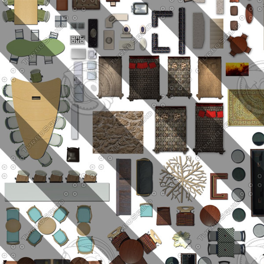 Plan View Mega Pack - TurboSquid 631719