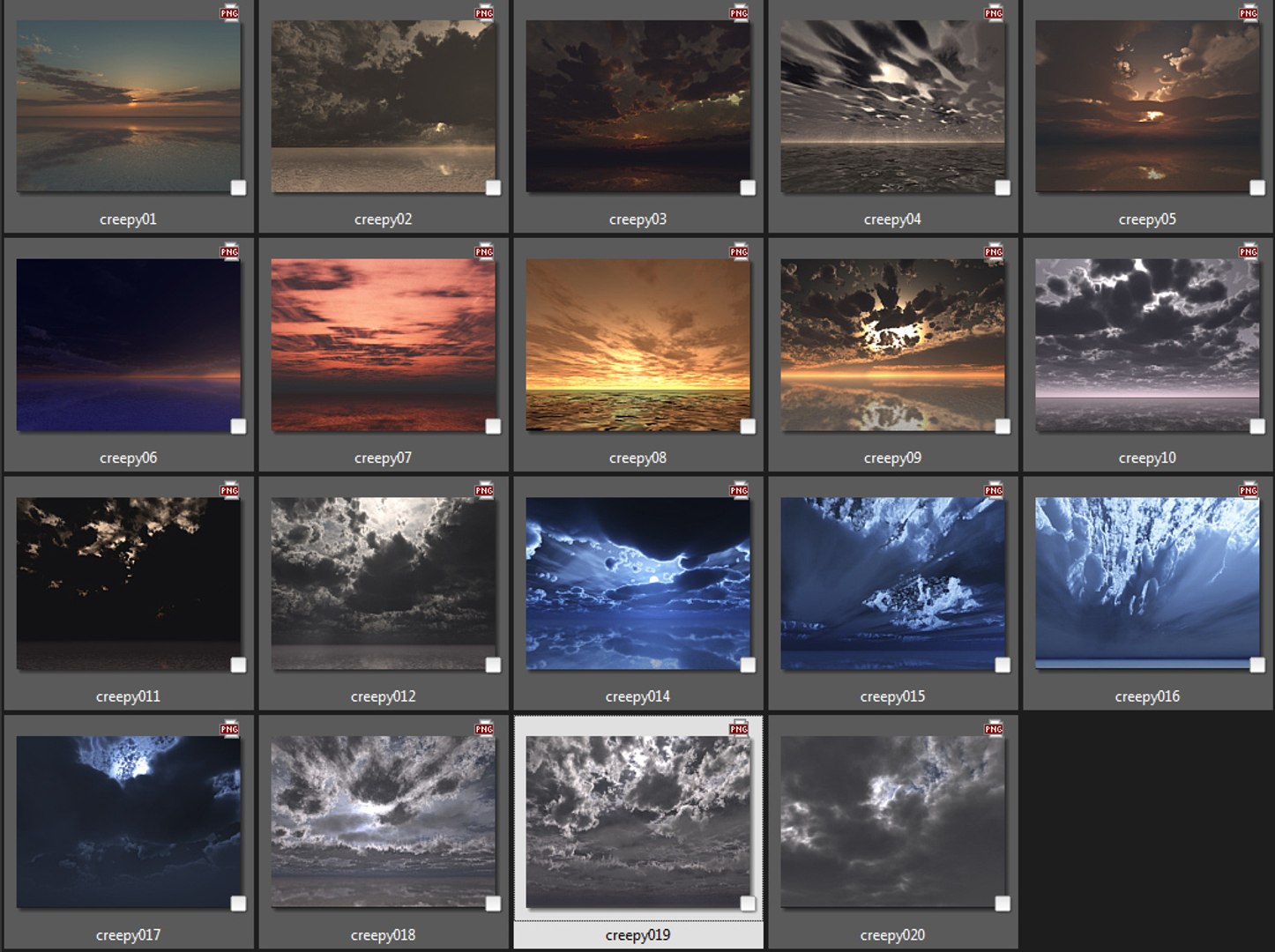 Skybox: Creepy Skies - TurboSquid 642759