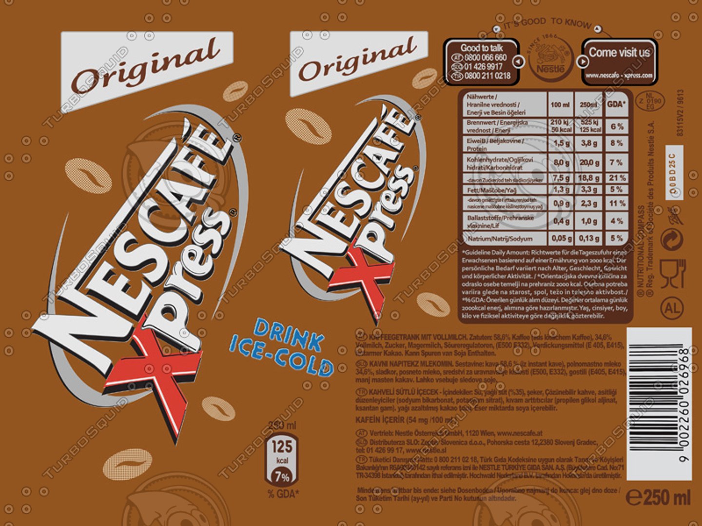 Nescafe Xpress Original Label - TurboSquid 616896