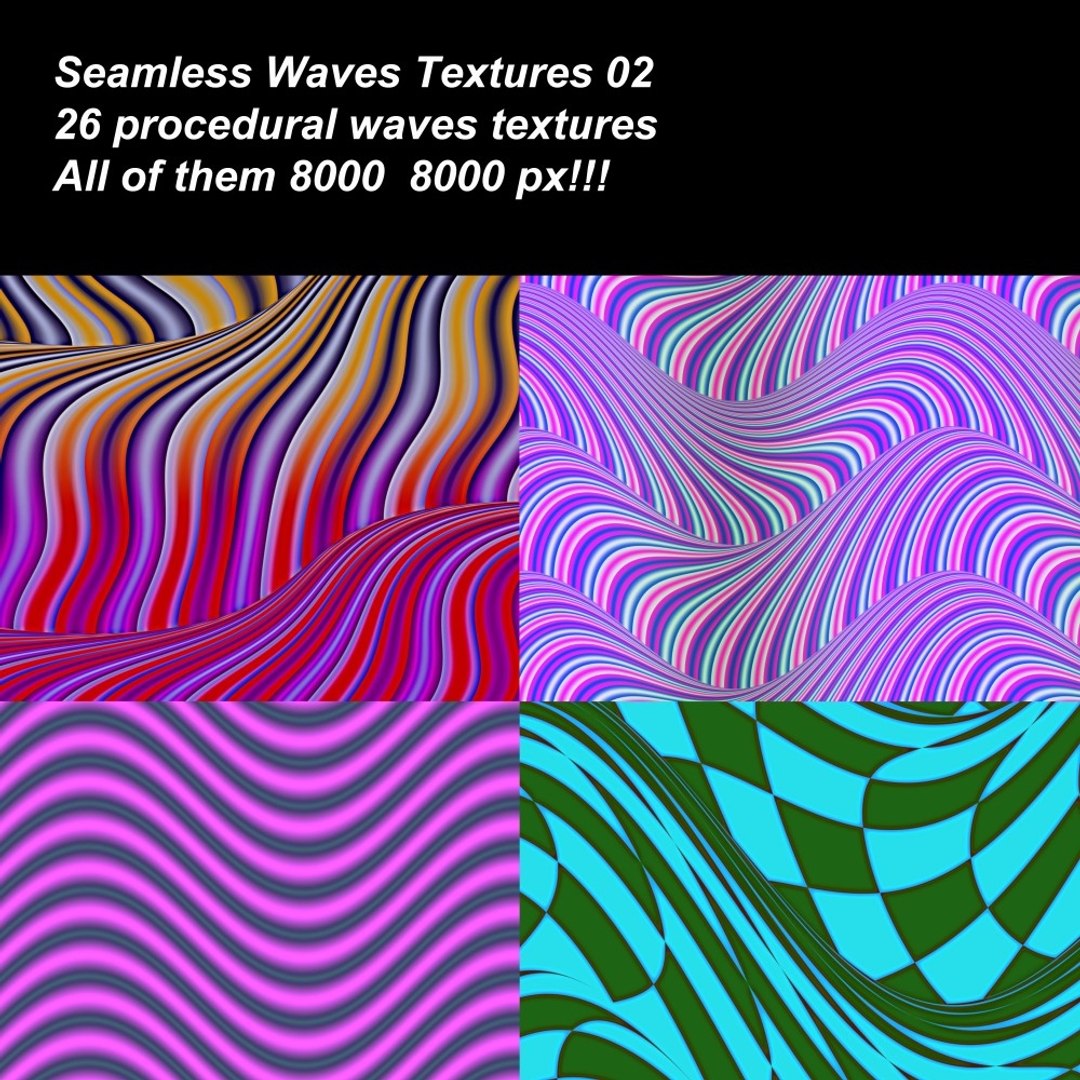 26 High definition procedural waves textures. - TurboSquid 595683