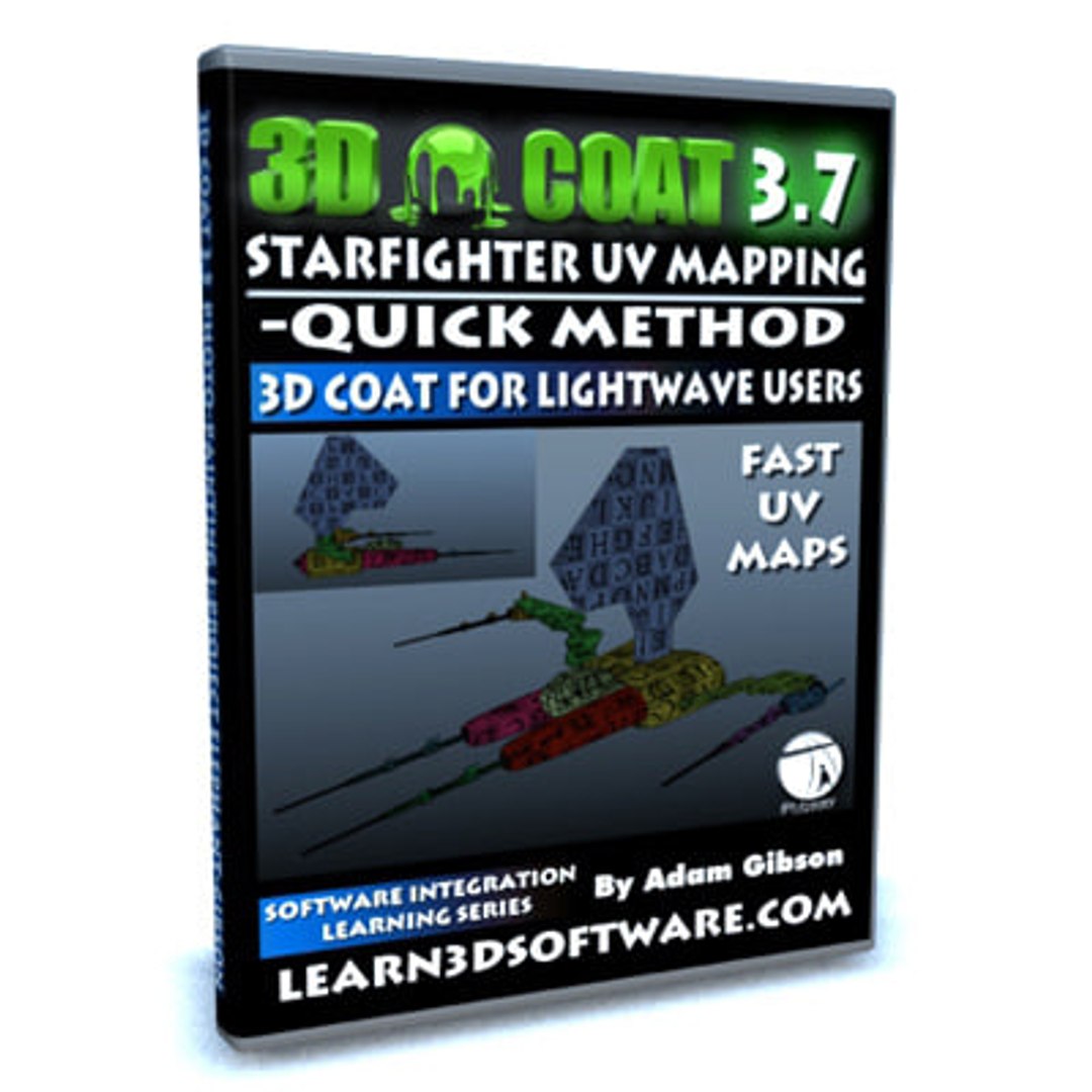 3D Coat 3.7 for Lightwave Users- UV Mapping a Starfighter-Quick Method - TurboSquid 653328