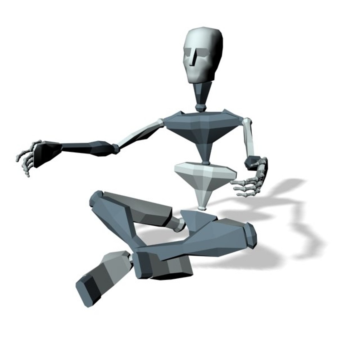 Male Sit Relax On Floor - TurboSquid 671184