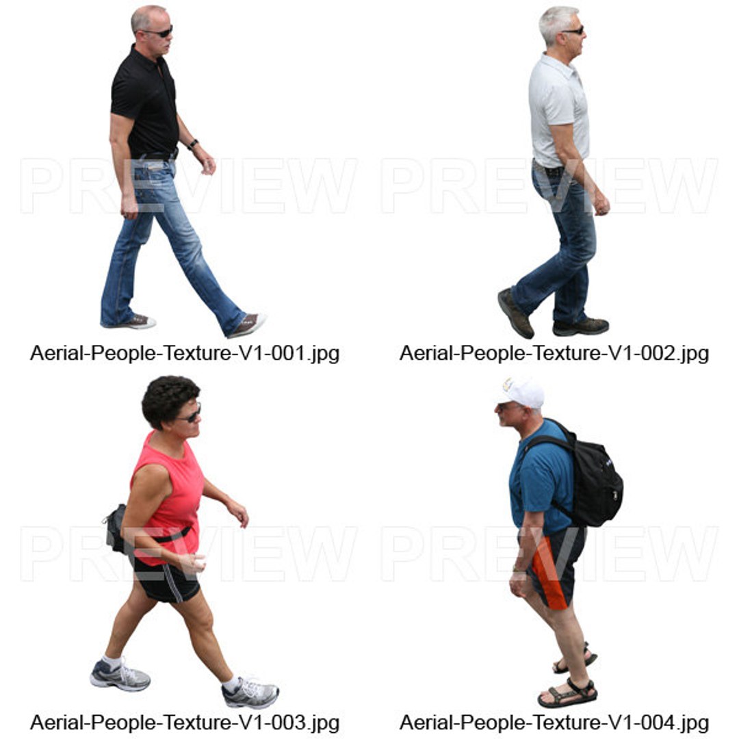 Aerial People Textures - Volume 1 - TurboSquid 676864