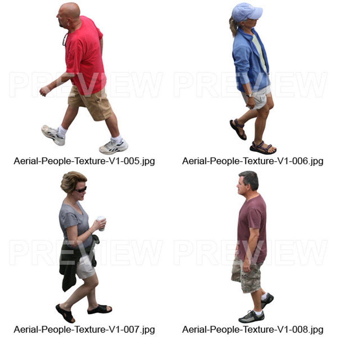 Aerial People Textures - Volume 1 - TurboSquid 676864