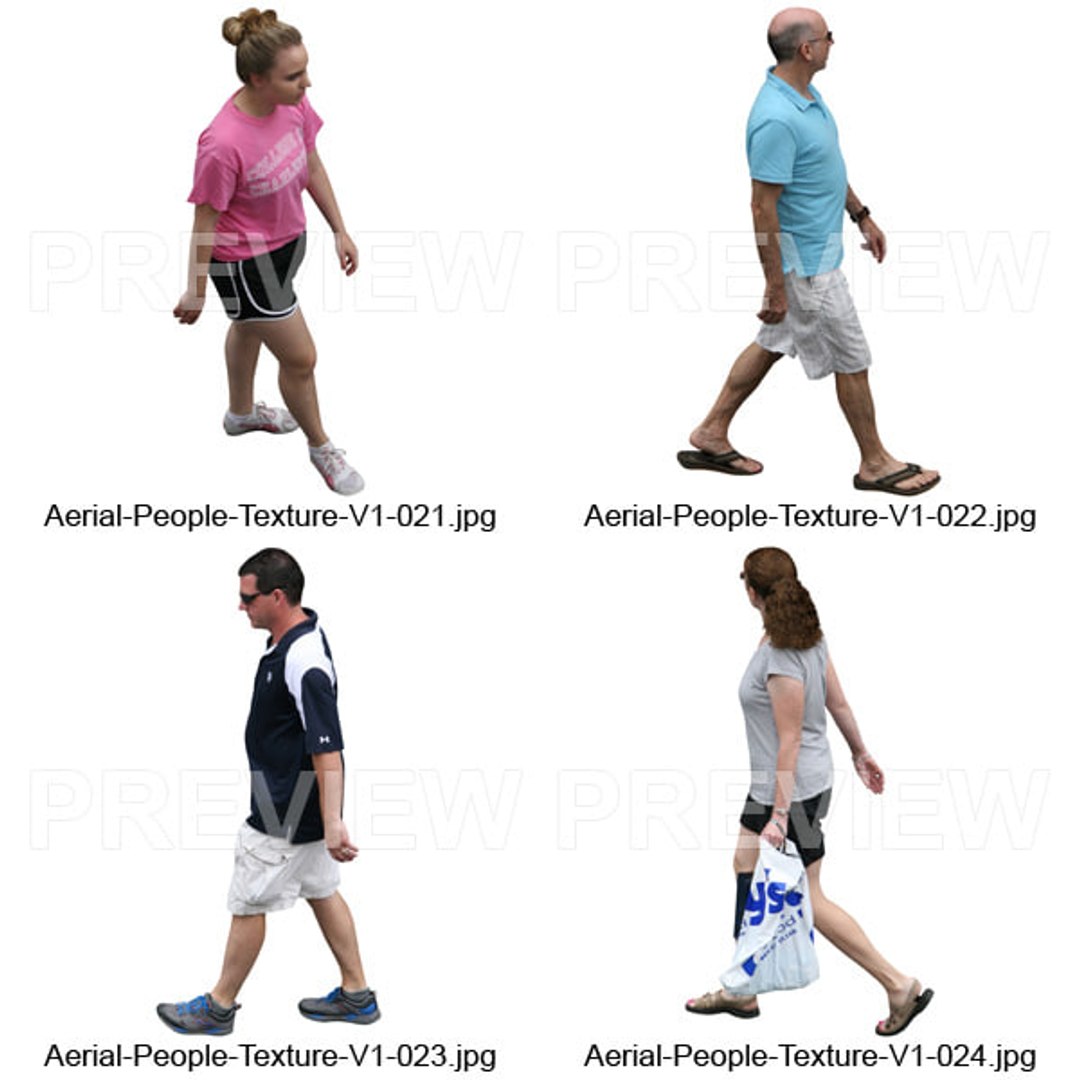 Aerial People Textures - Volume 1 - TurboSquid 676864