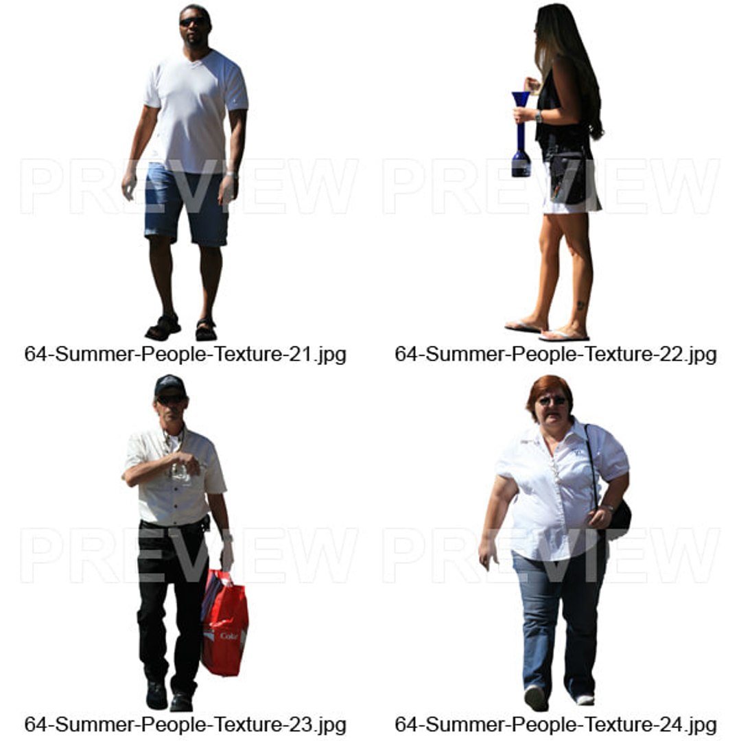 64 Summer People Textures - TurboSquid 654106