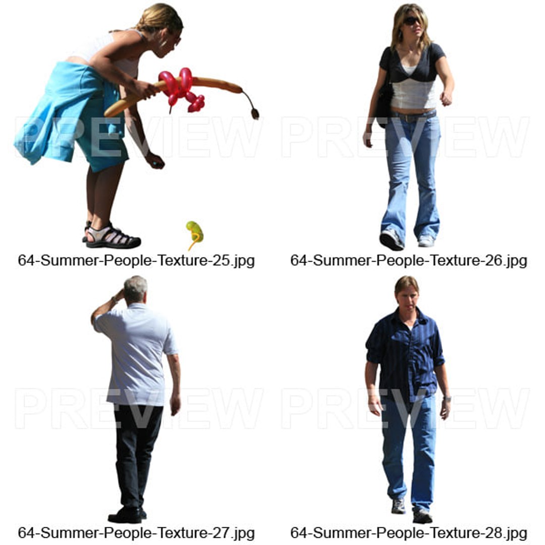 64 Summer People Textures - TurboSquid 654106