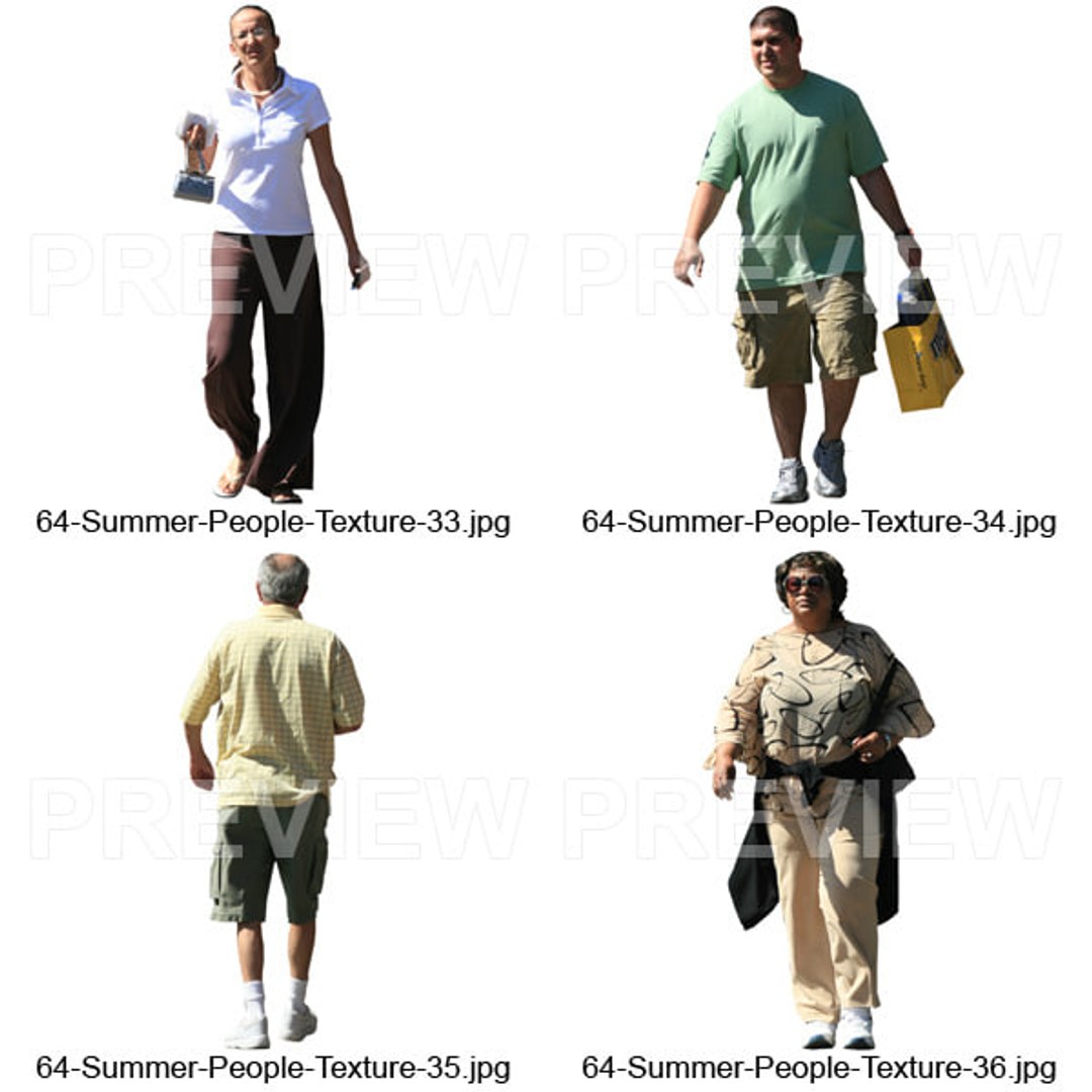 64 Summer People Textures - TurboSquid 654106