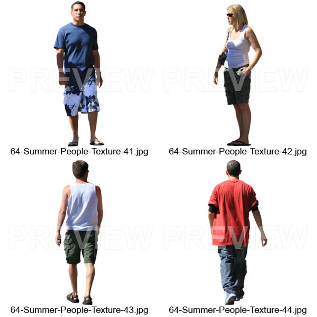 64 Summer People Textures - TurboSquid 654106