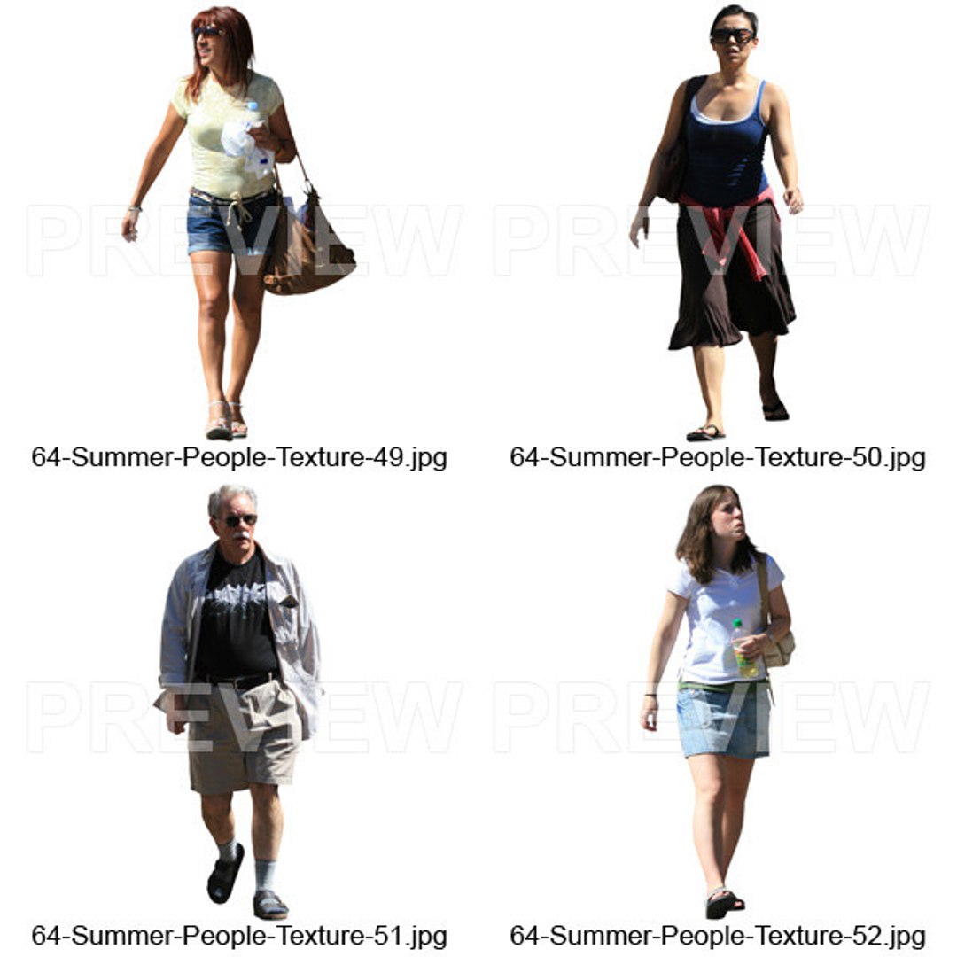64 Summer People Textures - TurboSquid 654106