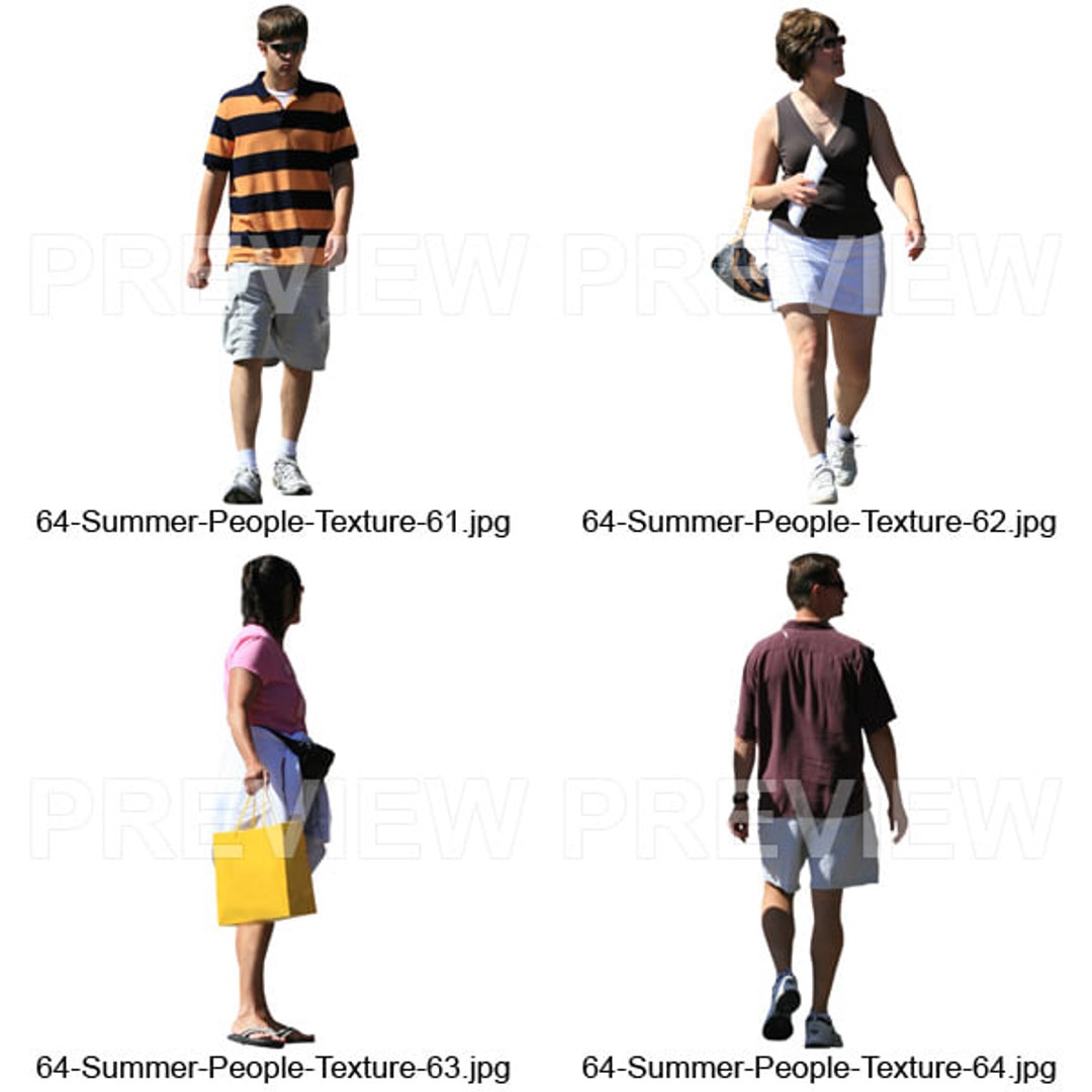 64 Summer People Textures - TurboSquid 654106