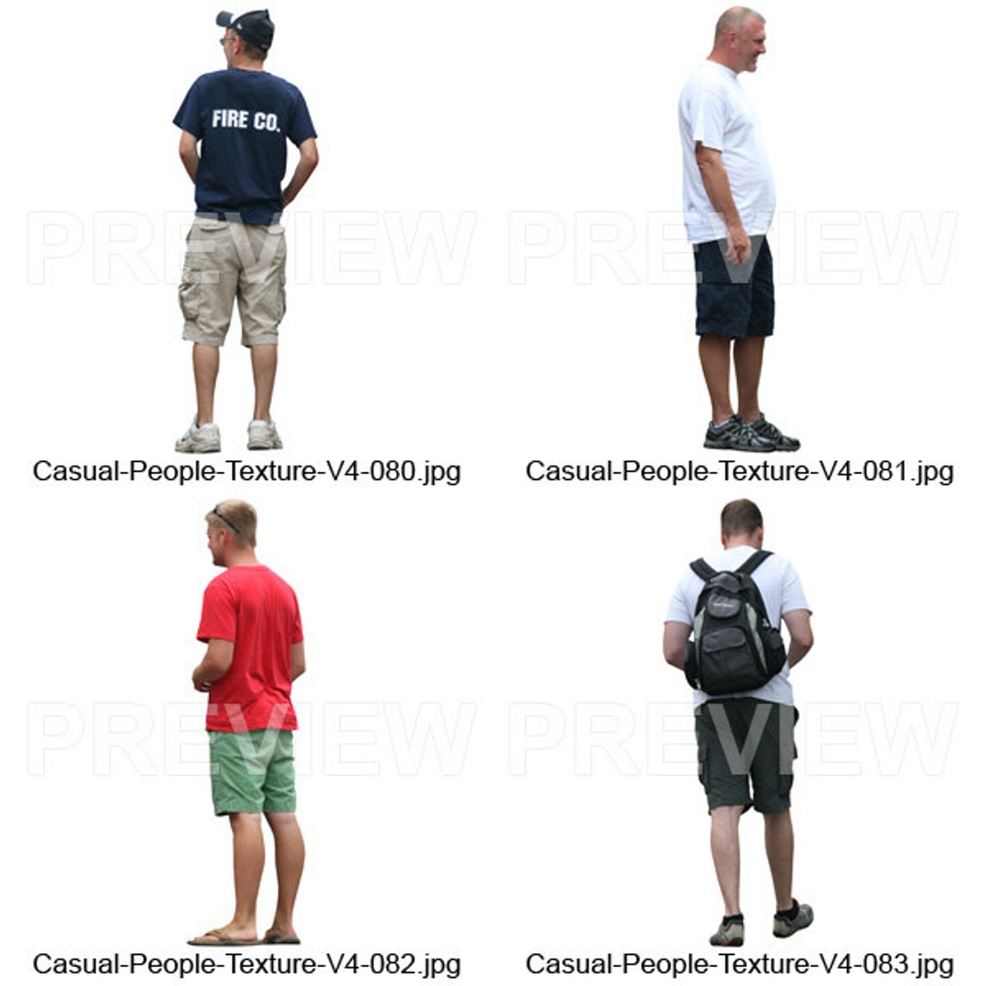 25 Casual People Textures - V4 - TurboSquid 653131