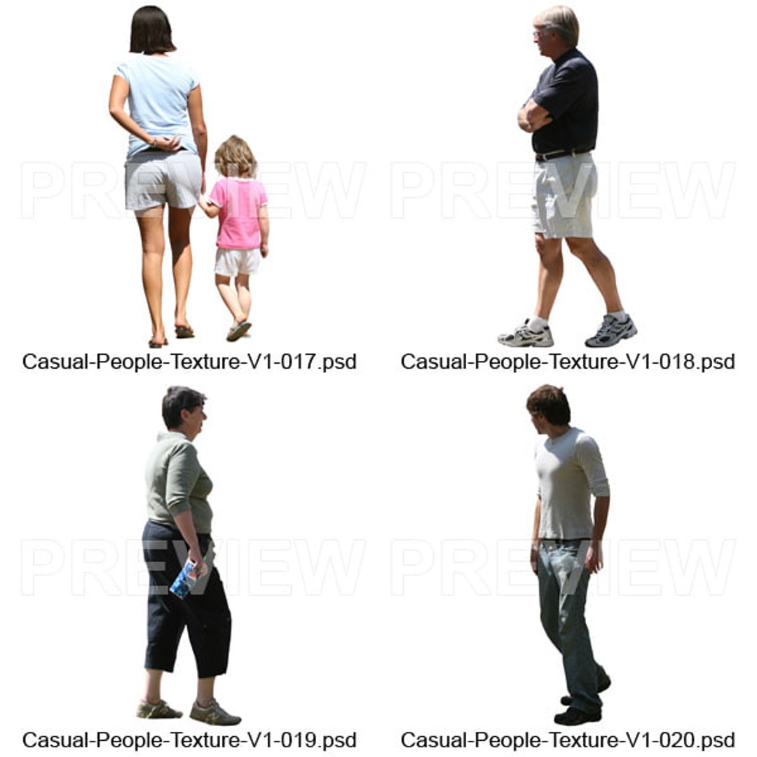150 Casual People Textures - Bundle - TurboSquid 676944