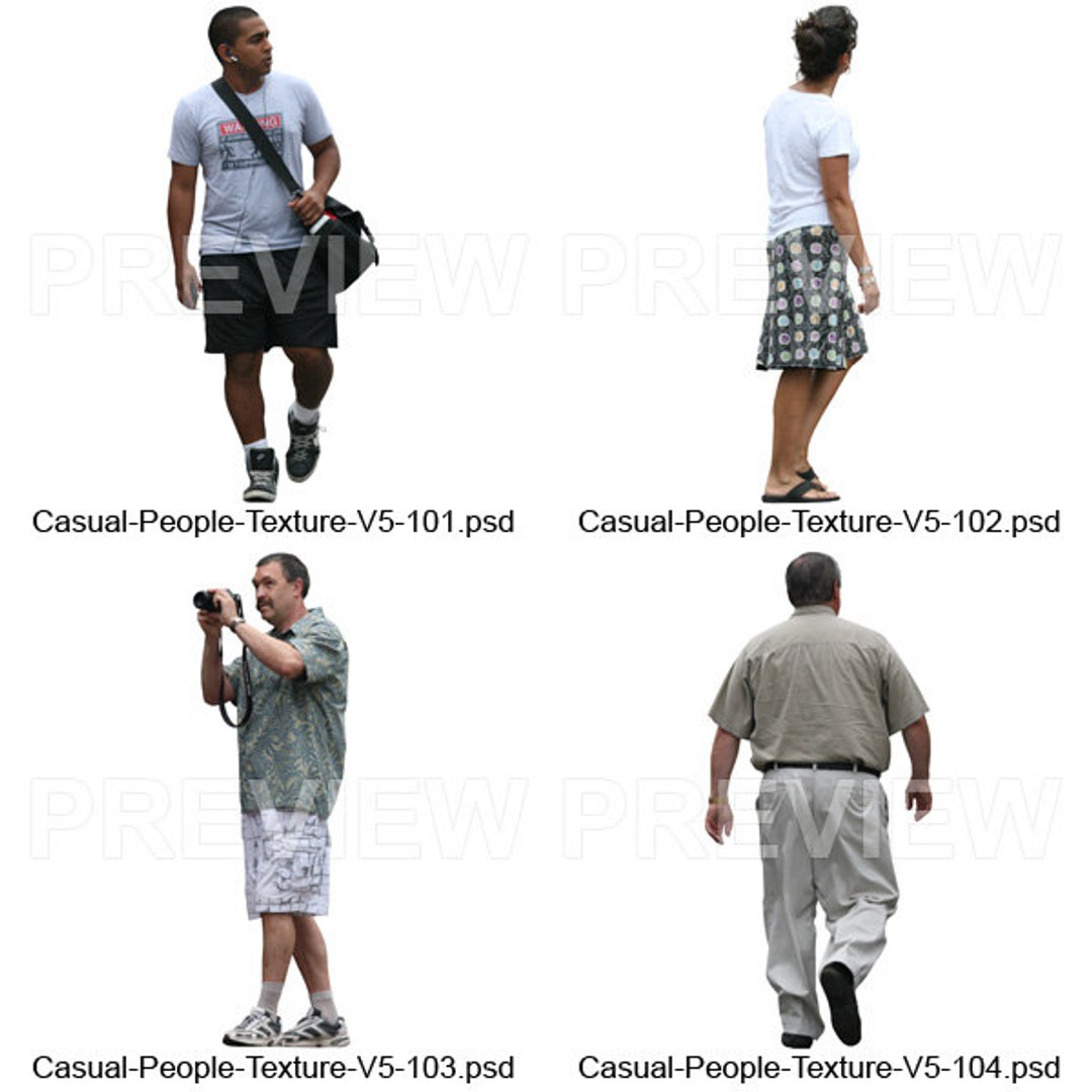 150 Casual People Textures - Bundle - TurboSquid 676944