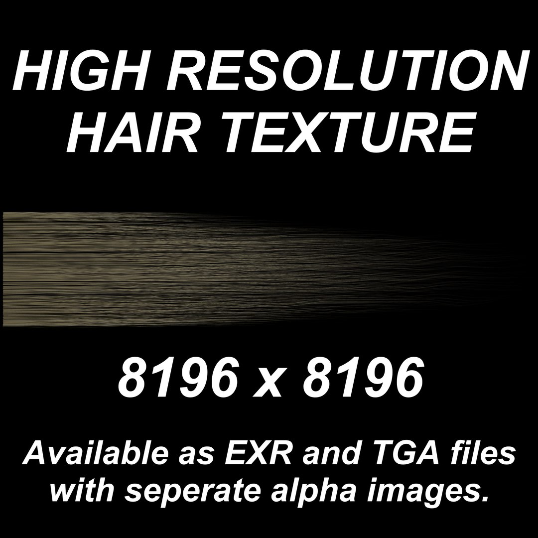 High Resolution Hair Texture - Dark Blond - TurboSquid 667598