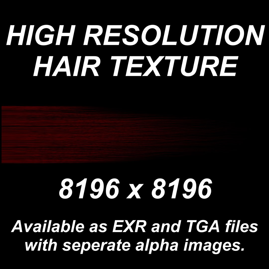 High Resolution Hair Texture - Dark Red - TurboSquid 667602