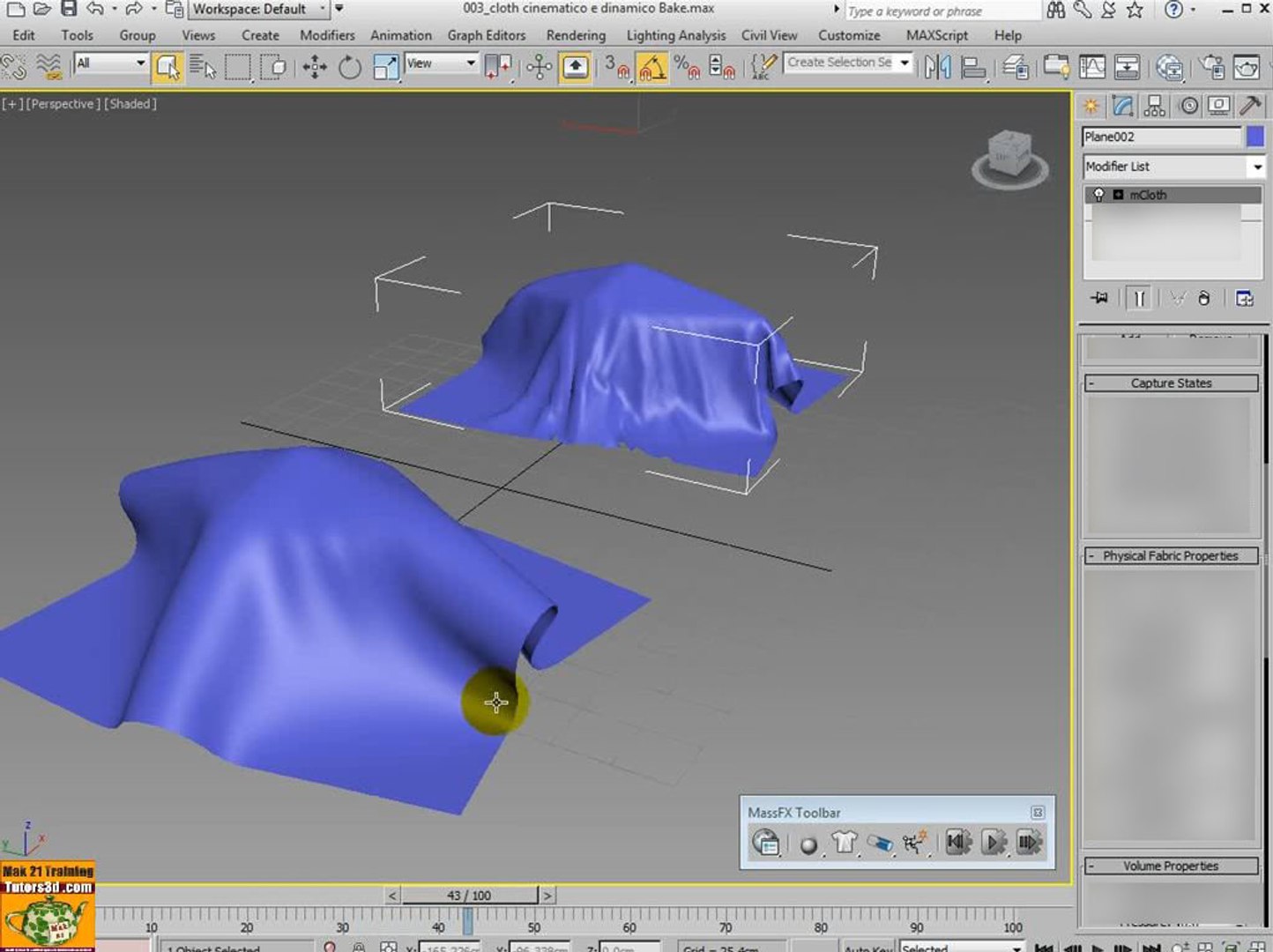 3dsmax 2013 Cloth in PhysX v.4.0 Italiano_cd front - TurboSquid 673845