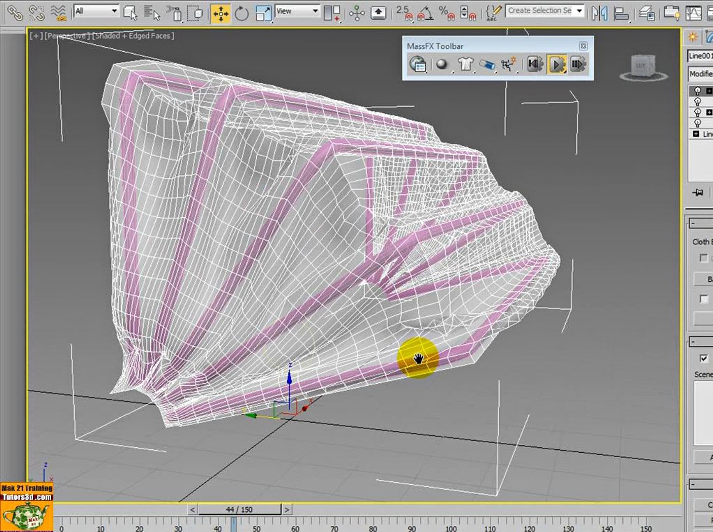 3dsmax 2013 Cloth in PhysX v.4.0 Italiano_cd front - TurboSquid 673845